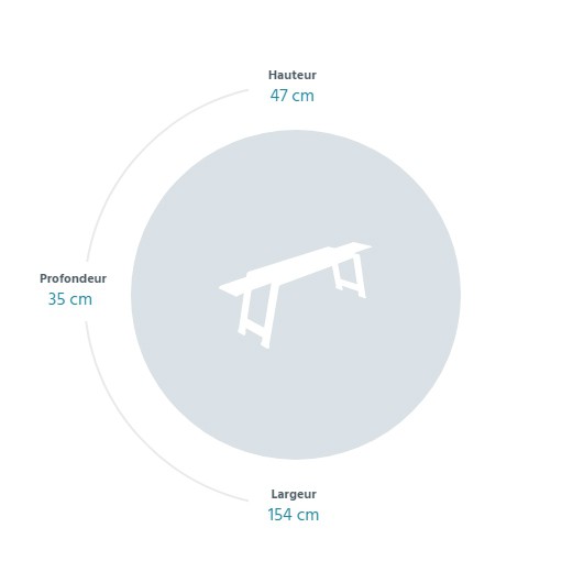 Banc Origami - JardinChic
